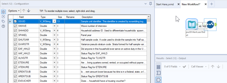 Five time-saving Alteryx tips, part 5: Making use of field metadata ...