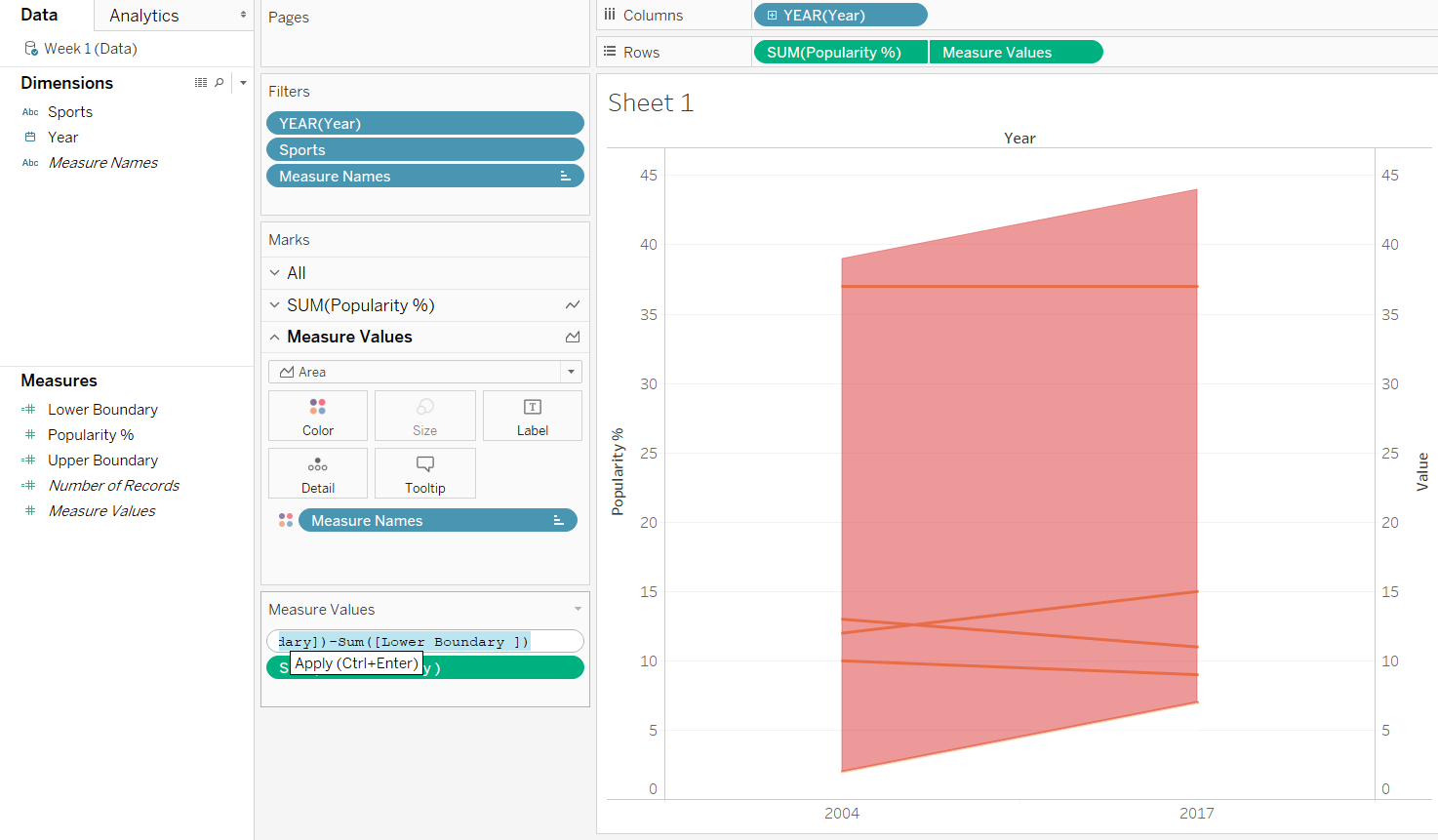 The Data School - Why you need and how to create a shaded slope chart