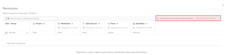 Permissions on Tableau Server - The Data School