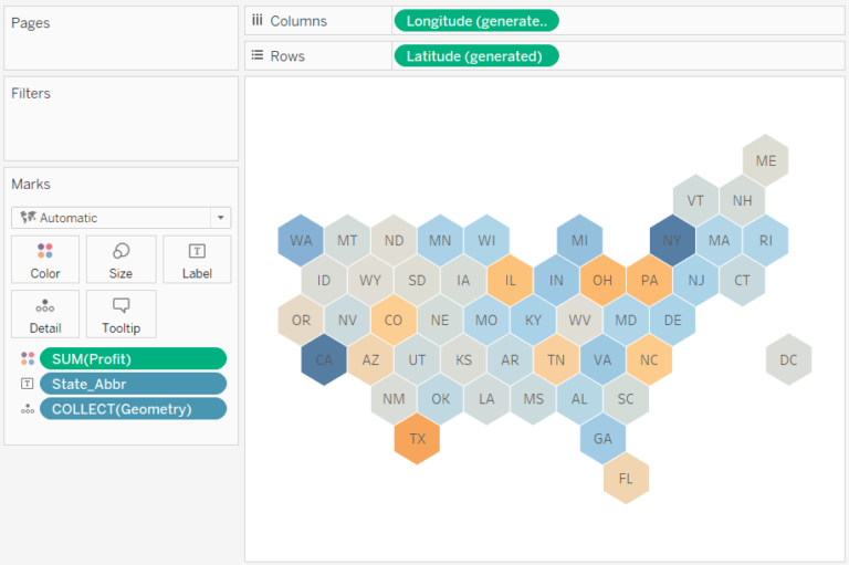 Hex-map how-to & why-to | Blogs about one dashboard - The Data School