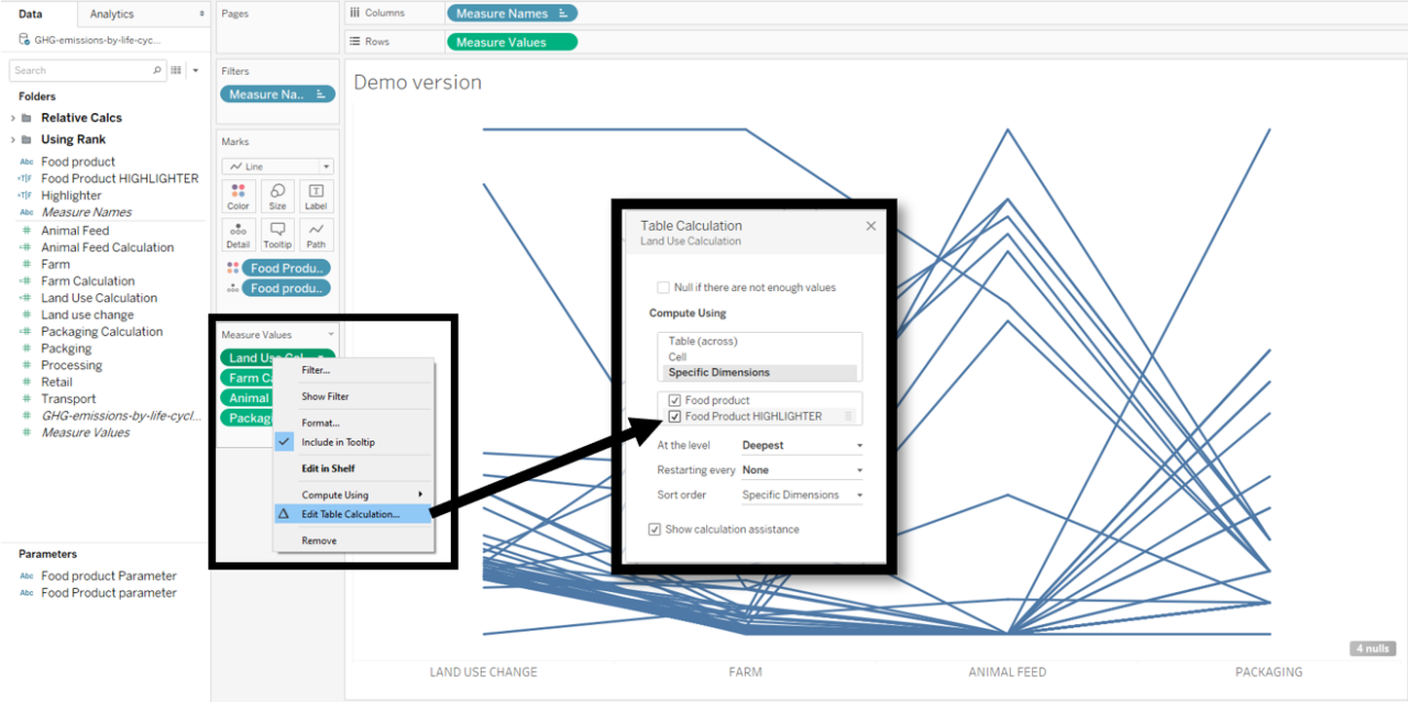 The Data School Dynamic Highlighting Using Parameters On A Parallel