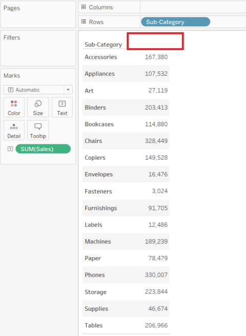 Putting headers above measures in tables and graphs in Tableau - The Data School